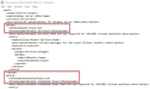 Creating a custom template for Citrix Optimizer - Dennis Span
