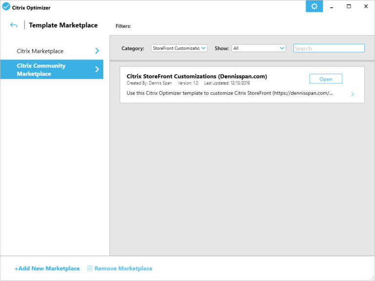 Customize Citrix StoreFront with Citrix Optimizer - Dennis Span