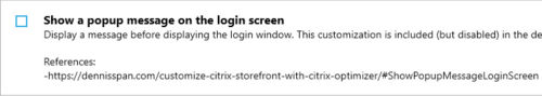 Customize Citrix StoreFront with Citrix Optimizer - Dennis Span
