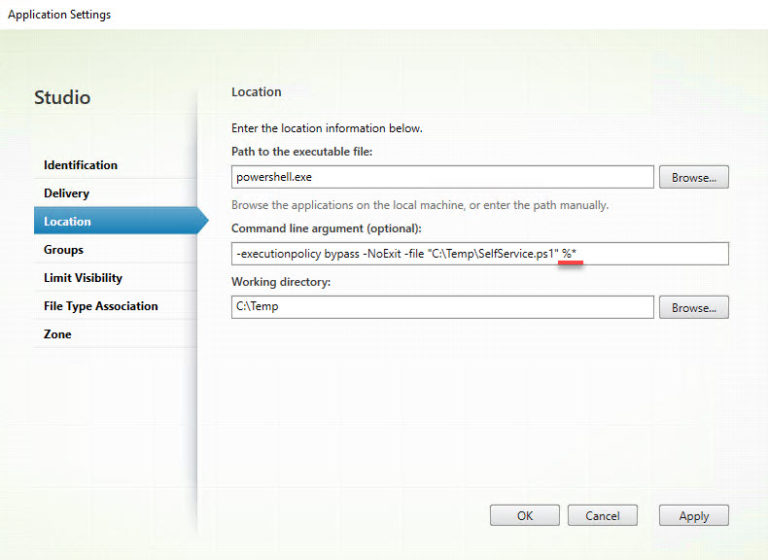 Parsing multiple parameters using the Citrix SelfService.exe - Dennis Span
